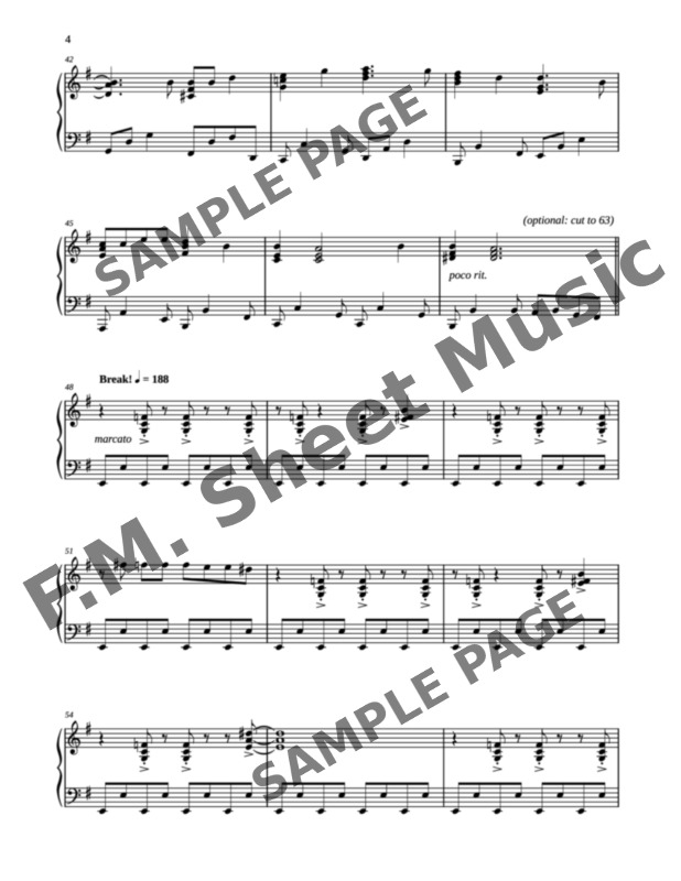 1 More Hit (Intermediate Piano) By Weezer - F.M. Sheet Music - Pop Arrangements by Jennifer Eklund